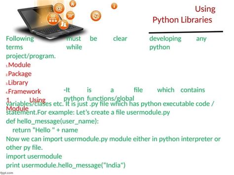Using Python Libraries Pptx Easy Ppt To Study Class 12 PPTX Programming Languages Computing
