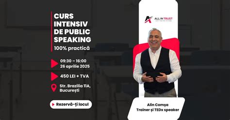 Curs Public Speaking Cu Alin Comșa Bucuresti City News