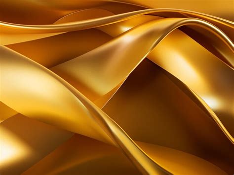 Premium Ai Image Radiant Ribbons On A Gilded Background Ai Generation