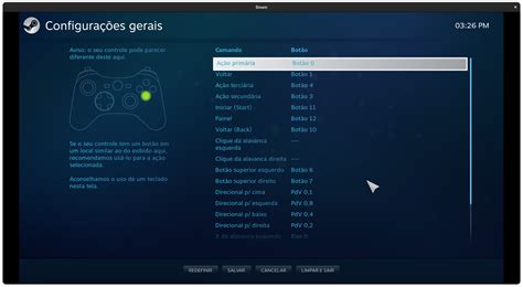 steam does not save generic control configuration · issue 1032