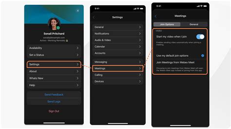 Webex App Automatically Start Your Video When You Join A Meeting