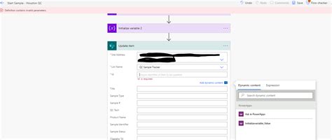 solved power apps triggered flow to update sp list item power