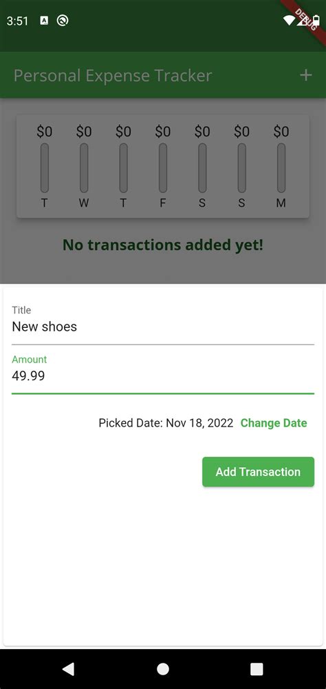 Github Thegera4personalexpensetrackerapp Personal Expenses Tracker App