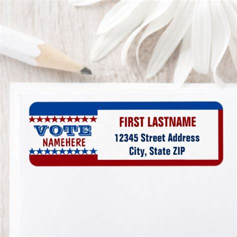 Custom Campaign Template Label Zazzle