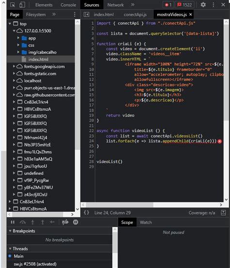 Bug Este erro esta acontecendo JavaScript criando requisições Solucionado