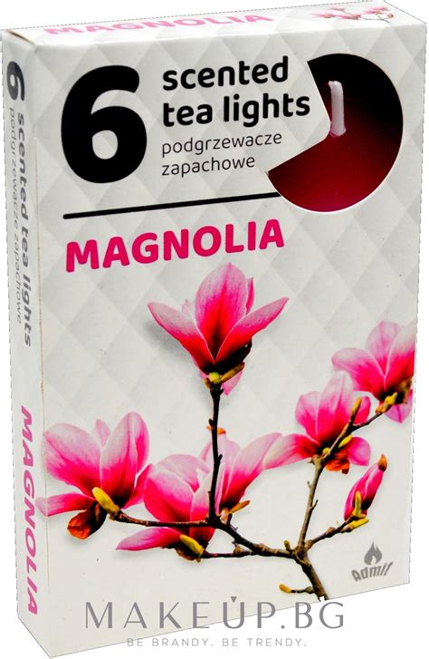 Admit Scented Tea Light Magnolia - Чаени свещи с аромат на магнолия, 6 ...