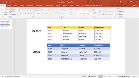 How To Quickly Sort A Table In Powerpoint Vegaslide