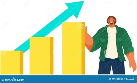 Data Analytics Information And Development Statistics Man Analyses Bar Chart Seo Optimization