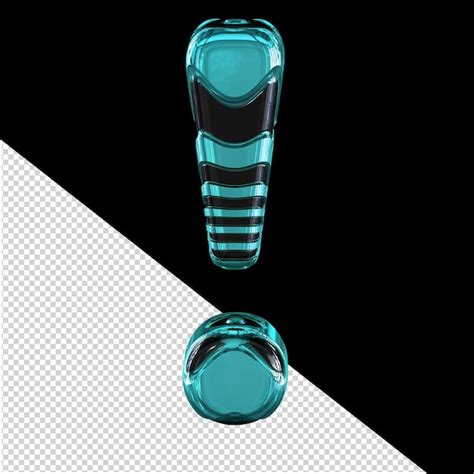 Premium Psd Black And Turquoise Symbol