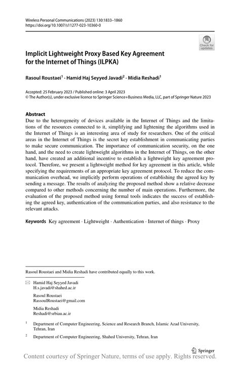 implicit lightweight proxy based key agreement for the internet of