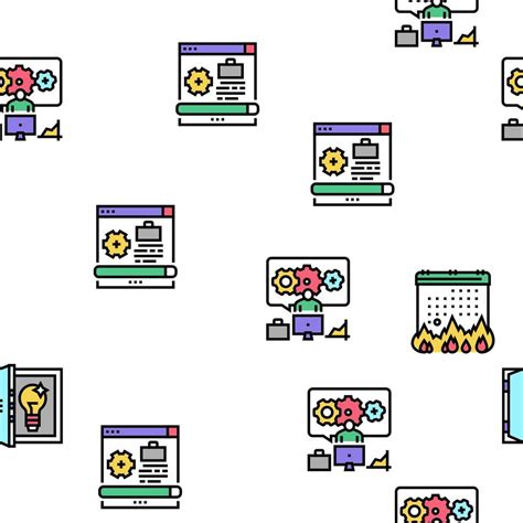 Solution Business Problem Task Vector Seamless Pattern Vector Art At Vecteezy