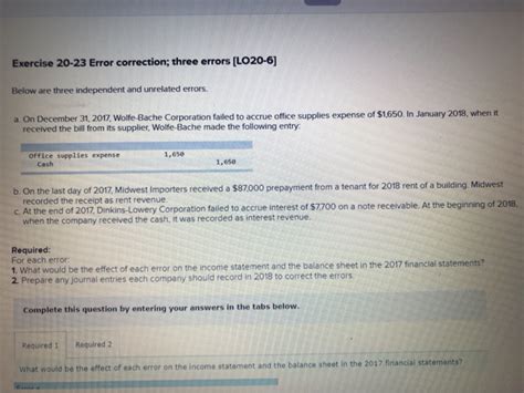 solved exercise 20 23 error correction three errors