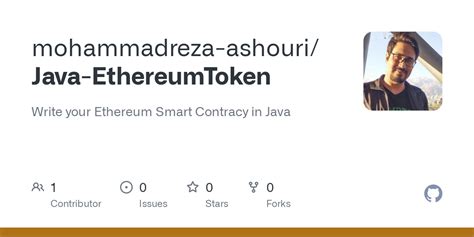 Github Mohammadreza Ashourijava Ethereumtoken Write Your Ethereum