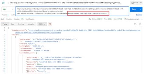 using filter expressions in dynamics 365 bc api related reso