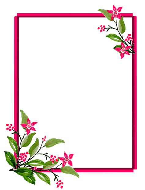 Pink Design Border Pngs For Free Download