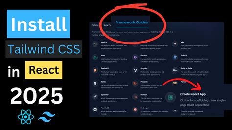 how to install react js with tailwind css youtube