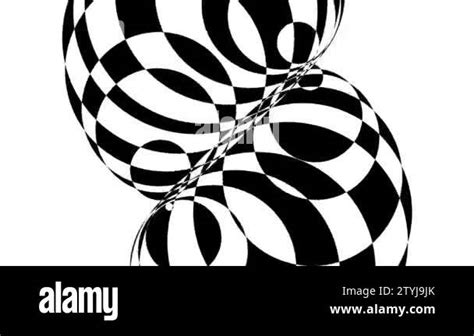 Overlapping Nested Circles Create Exclusion Mask Lens Distortion Diffraction Stock Video Footage