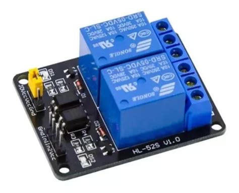 Modulo Rele 2 Canales Rele Para Arduino Con Optocoplador