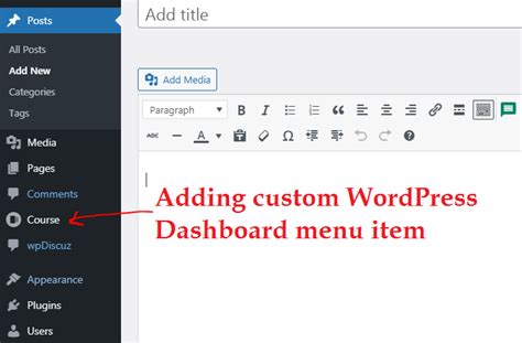 How To Add Custom Dadhboard Menu On Wordpress Digital Nepal