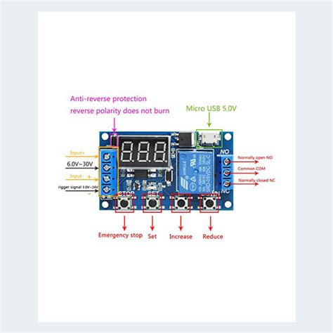 Timer Relay Delay Switch Seg Multifunction Trigger Module HCW M