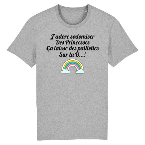 T Shirt J Adore Sodomiser Pour Homme La French Touch