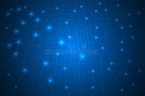 Big Data Visualization With Light Binary Code Background Stock Illustration Illustration Of
