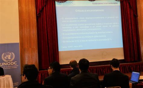 La Unodc Aboga Por Medidas Sustitutivas Al Encarcelamiento Para Delitos