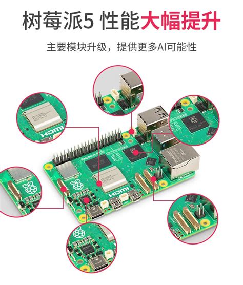 Raspberry Pi 5 Generation Pi5 Development Board Kit Python Programming