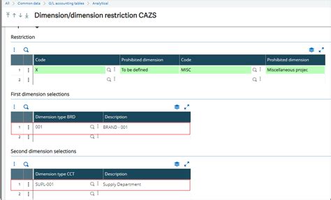 How To Restrict Dimension Relationships Within Dimension Type Sage X3 Tips Tricks And