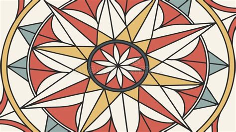Abstract Geometric Starburst Pattern Radial Decorative Design Element Vector Design Generative