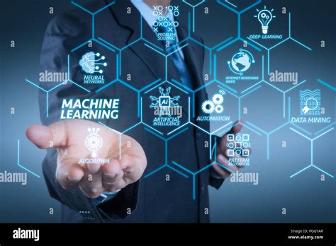 Machine Learning Technology Diagram With Artificial Intelligence Ai Neural Network Automation