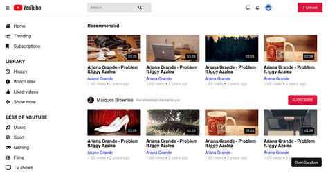 Youtube Redesign Clone Codesandbox