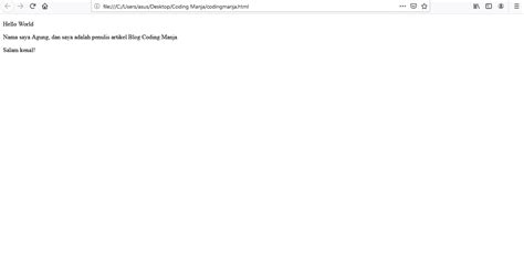 Cara Membuat HTML Di Notepad Step By Step Coding Manja
