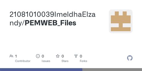 Github Imeldhaelzandy Pemweb Files