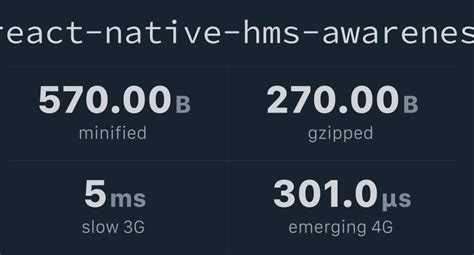 hmscore react native hms awareness bundlephobia