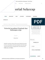 Membuat Atap Pada Sketchup - Tutorial Sekecap | PDF
