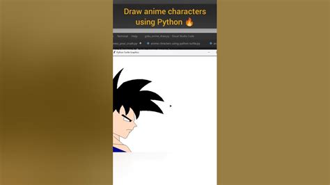 Draw Anime Characters Using Python Turtle With Just 500 Lines Of Code