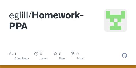 Github Eglillhomework Ppa