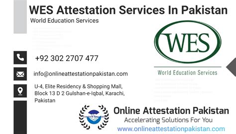 Wes Attestation Services In Pakistan