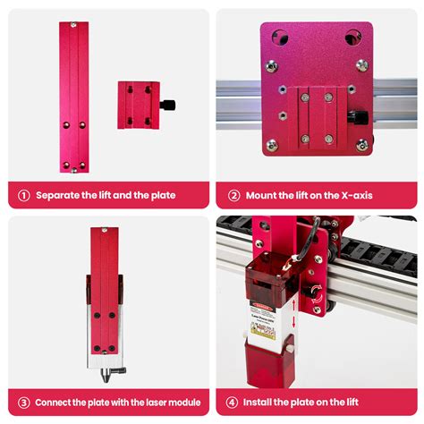 Metal Liftable Z Axis Slide Way Screw Module For Cnc Laser Engraving Machine Acc Ebay