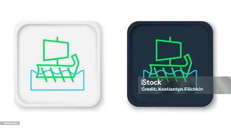 흰색 배경에 고립 된 라인 고대 그리스 삼각 아이콘 다채로운 개요 개념 벡터 갤리선에 대한 스톡 벡터 아트 및 기타 이미지 갤리선 검은색 고대의 Istock