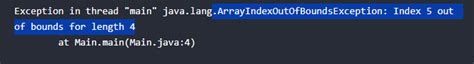 How To Fix An Array Index Out Of Bounds Exception In Java
