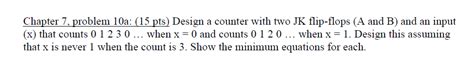 Solved Chapter Problem A Pts Design A Counter Chegg