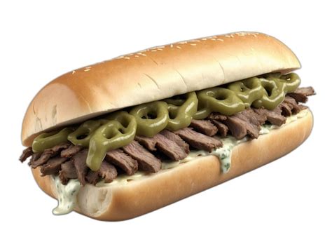 색 바탕에 서브웨이 햄버거 Psd 프리미엄 Psd 파일