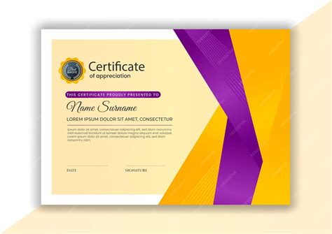 Professional Award Certificate Template