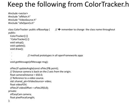 Ppt Image Processing On The Pi Using Openframeworks Powerpoint
