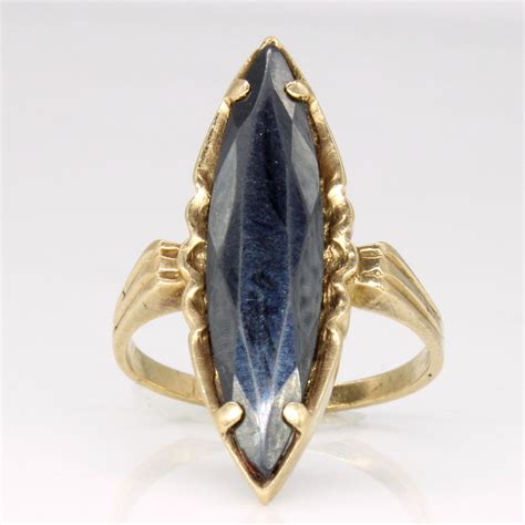 Hematite Cocktail Ring 600ct Sz 6