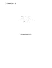 Weekly Problem Set Docx Problem Set FDI Weekly Problem Set Submitted To Dr Jack