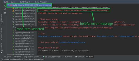 android - A failure occurred while executing org.jetbrains.kotlin.gradle.internal.KaptExecution ...