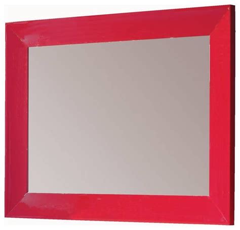 Best 15 Of Adding A Splash Of Color The Appeal Of Red Framed Mirrors